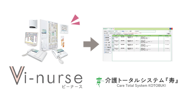 Vi-nurse（ナースコール）×『寿』連携 | 介護ソフト・介護システムなら『寿』｜介護トータルシステム『寿』